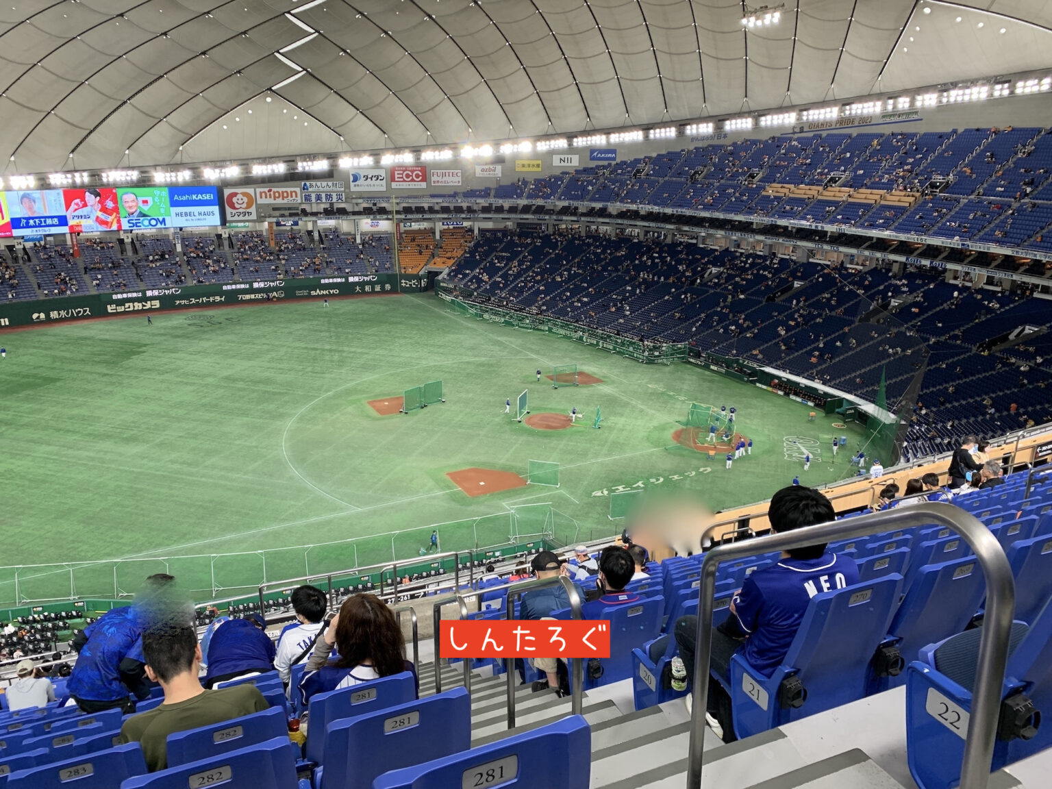 【東京ドーム】指定席Dの見え方