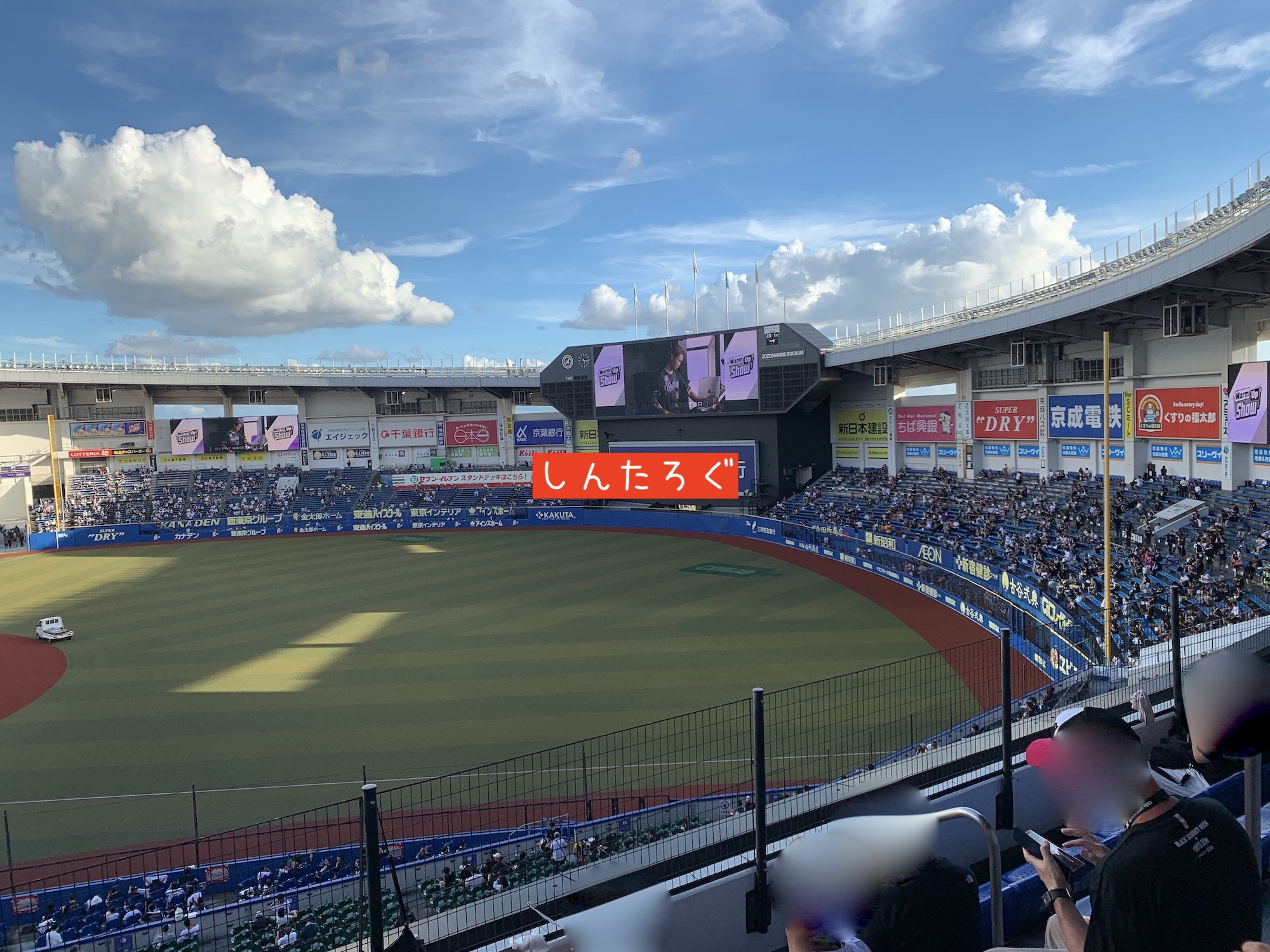 ZOZOマリンスタジアム内野指定席Cの見え方